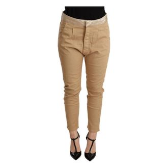 Cycle Beige Slim Fit Skinny Hose - - Trousers - Damen - Beige - W26