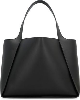 Stella McCartney Logo-Perforated Tote Bag - Black