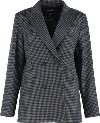 A.P.C. A.p.c., Femme, Vestes, Bleu, Taille: 36 FR Vestes