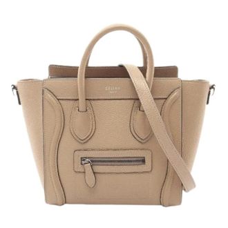 Celine Pre-owned Luggage Nano Shopper Leder 2Way Handtasche - - Pre-owned - Damen - Beige - ONE SIZE