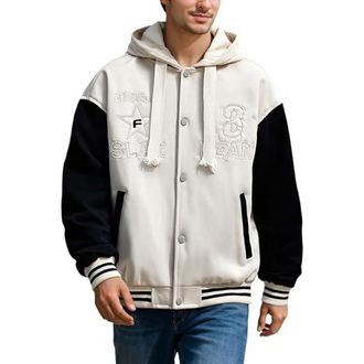 Generic Sweat a Capuche Homme Hooded Sweatshirt Sweatshirt Homme &agrave; Capuche, Sportif et Casual, avec Cordon de Serrage et Design Colorblock