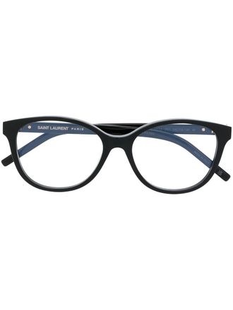 Saint Laurent Eyewear lunettes de vue &agrave; monture ronde - Noir