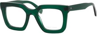 Enrico Coveri Lunettes de vue, ECV157, montures de vue femme, adapt&eacute;es &agrave; tous les types de lentilles., vert
