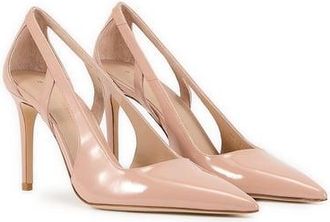 Stuart Weitzman Escarpins Stuart Power Cutout 85 en cuir verni