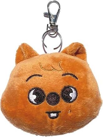 Generic Sk-zoo Porte-cl&eacute;s en peluche 7 x 9 cm, s&eacute;rie petits animaux, pendentif porte-cl&eacute;s, D, 1