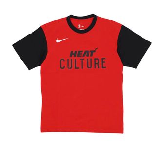 Nike Homme, Tops, Multicolore, Taille: XS Miami Heat NBA Tee Courtside Culture