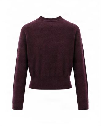 Isabel Marant Cotton and Wool Blend Cardigan - Burgundy