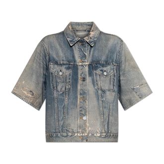 AllSaints Femme, Vestes, Bleu, Taille: 34 FR Juni Jacket