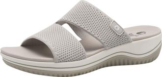 Jana Coshy Damen Hallux Pantolette mit Flexibler Sohle Elastisch, Grau (Lt Grey), 39 EU