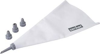 Zenker Sweet Sensation Mehrweg-Spritzbeutel-Set mit 4 T&uuml;llen - Zum Dekorieren von Kuchen, Torten und Cupcakes, Hitzebest&auml;ndigkeit: +60 &deg;C, Reinigung per Hand