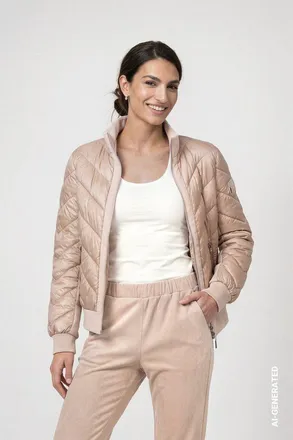 Monari Steppjacke Neoprenjacke mit gestepptem Design