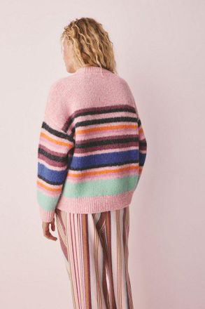 Next Strickpullover Kuscheliger Pullover mit breiten Streifen (1-tlg)