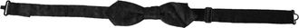 Dolce & Gabbana Black Silk Fantasy Adjustable Neck Men Bow Tie