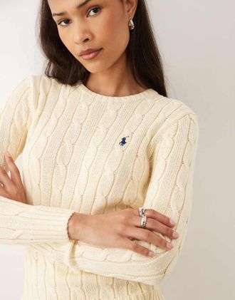 Polo Ralph Lauren Pull &agrave; manches longues - Cr&egrave;me-Blanc