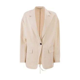 Brunello Cucinelli Homme, Vestes, Beige, Taille: 3XS Blazers