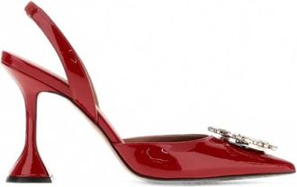 Amina Muaddi Escarpins Slingback Begum 95 - Femme - Chaussures - Rouge - Taille: 38 1/2 EU