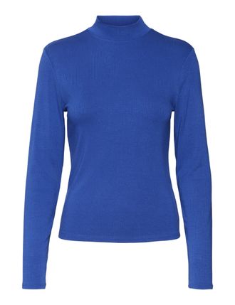 Vero Moda Damen VMMARY LS Highneck TOP GA JRS NOOS Langarmshirt, Surf The Web, M