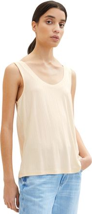 Tom Tailor Damen 1036795 Top, 31649 - Ivory Ecru, XL