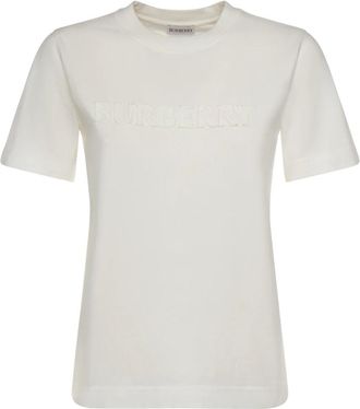 Burberry Femme, Tops, Blanc, Taille: 38 FR T-Shirt