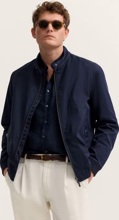 Bugatti Herren Blouson mit Strick-Eins&auml;tzen und Stretch