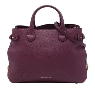 Burberry Sac cabas Banner Pre-owned - Femme - Pre-owned - Violet - Taille: ONE Size
