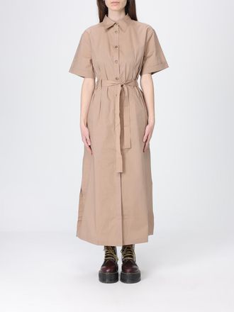Blauer Robe Femme couleur Beige