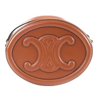 Celine Pre-owned Triomphe Oval Crossbody - Femme - Pre-owned - Brun - Taille: ONE Size