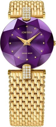 Jowissa Facet Strass Uhr - - Accessories - Damen - Gelb - ONE SIZE