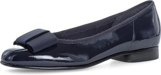 Gabor Damen Basic Geschlossene Ballerinas, Blau (Patent/Rips), 38 (5 UK)