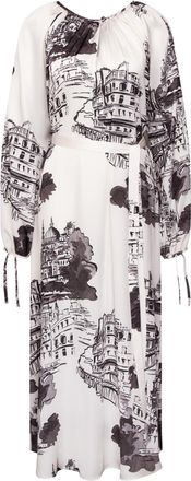 Seidensticker Damen Oversized Fit Langarm L&auml;ssiges Business-Kleid, Wei&szlig;, 44