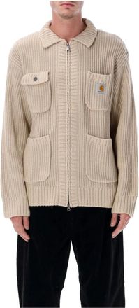 Carhartt Work in Progress Homme, Vestes, Beige, Taille: L Chore Knit Jacket