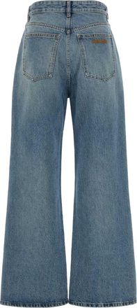 Miu Miu High-Rise Wide-Leg Denim Jeans - Blue