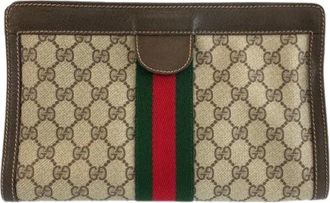 Gucci Sac bandouli&egrave;re Pre-owned en toile GG Supreme et cuir - Femme - Pre-owned - Beige - Taille: ONE Size