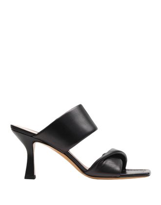 8 by YOOX LEATHER SQUARE TOE SPOOL-HEEL MULE
