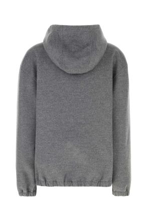 Miu Miu Womens Grey Wool Blend Jacket Grigio Giubbini