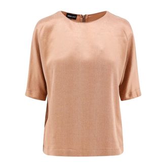Giorgio Armani Rosa T-Shirts und Polos mit Rei&szlig;verschluss - - Blouses & Shirts - Damen - Rosa - M