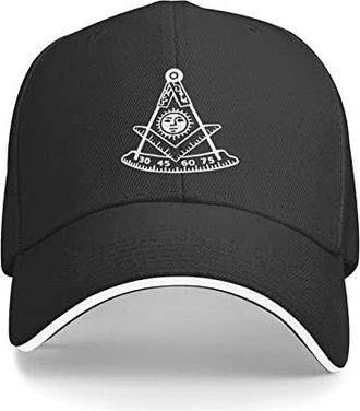 Generic Casquettes De Golf Ancien Ma&icirc;tre Franc-Ma&ccedil;on De Baseball Respirante Casquette De Baseball S&eacute;chage Rapide Anti-Soleil Cap pour Course Randonn&eacute;e Entra&icirc;n