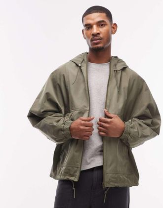 Asos StormMAX - Veste de surv&ecirc;tement imperm&eacute;able &agrave; capuche - Kaki-Vert
