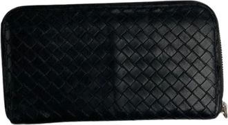 Bottega Veneta Portefeuille Intrecciato Pre-owned - Femme - Pre-owned - Noir - Taille: ONE Size