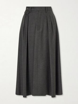 Ralph Lauren Collection Evelyn Midirock Aus Wollflanell - Grau