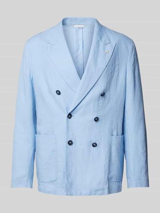 Manuel Ritz Regular Fit 2-Knopf-Sakko aus reinem Leinen