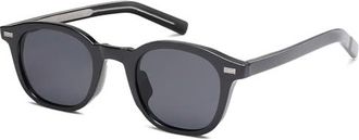 Sojos SJ2316 Lunettes de soleil carrées rondes rétro pour homme et femme avec protection UV400, Noir, m
