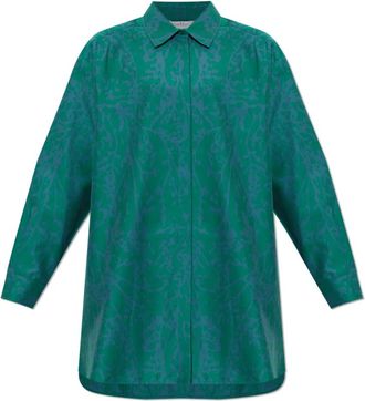 Max Mara Femme, Blouses et Chemises, Vert, Taille: 32 FR Bird Shirt