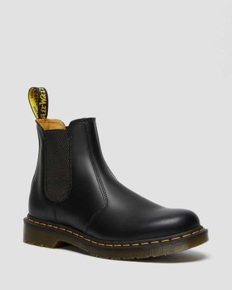 Dr. Martens 2976 Glatt Chelsea Stiefel, Leder Schuhe in Schwarz, Gr&ouml;&szlig;e: 36