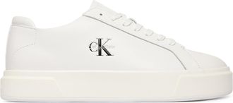 Calvin Klein Sneakers Calvin Klein Basket Cupsole Laceup Lth Ml YM0YM01460 Wei&szlig;