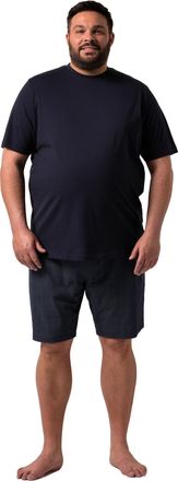 Men Plus Herren gro&szlig;e Gr&ouml;&szlig;en &Uuml;bergr&ouml;&szlig;en Menswear L-8XL Men+ Schlafanzug, Zweiteiler, Kurze Form, bis 8 XL Navy blau 6XL 840490130-6XL