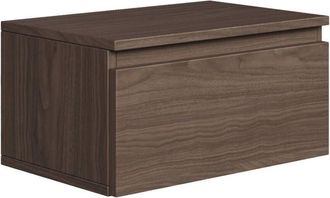 Selsey Selsey Bemmi - Wandnachttisch mit Schublade, Nussbaum Wisconsin, 49 cm