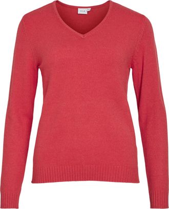 Vila Viril V-Neck L/S Knit Top - Noos