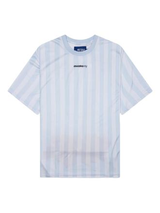 Awake NY t-shirt à rayures - Bleu