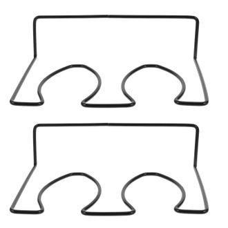 Cabilock 2 St&uuml;ck Stiefelregal zum Aufh&auml;ngen Platzsparender Wandschuhorganizer f&uuml;r Eingangsbereich und Kleiderschrank Schwarze Schuhaufbewahrung ohne Bohren Luf